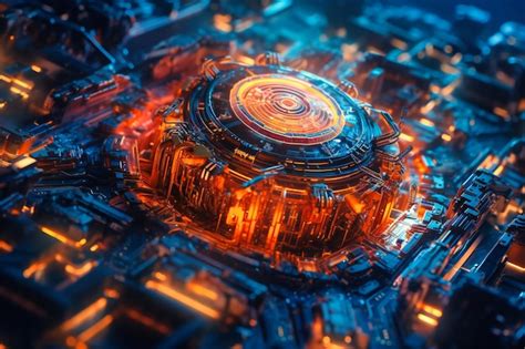 premium photo blue and orange hues intertwine illustrating the