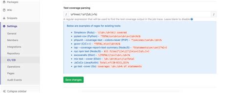 How The Regular Expression Was Previously Configured In Gitlab Ci