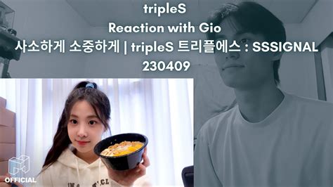 tripleS Reaction with Gio 사소하게 소중하게 tripleS 트리플에스 SSSIGNAL 230409