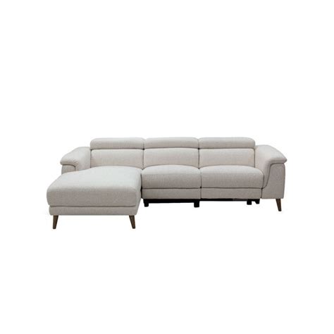 Buy Dylan Orson Almond With 1 Electric Recliner Sofa 3 Seater Chaise