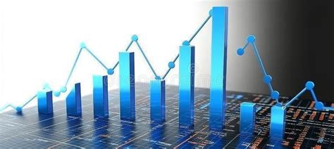 3d Chart Glossy Translucent Blue Analytics Render Abstract Technology