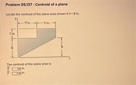 Solved Problem 05 137 Centroid Of A Plane Locate The