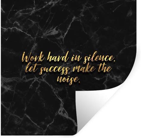 Muurstickers Sticker Folie Quotes Motivatie Goud Marmer