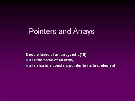 Review On Pointers And Dynamic Objects Memory Management