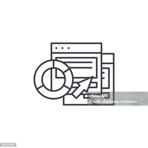 Crm 소프트웨어 보고서 선형 아이콘 개념입니다 Crm 소프트웨어 라인 벡터 기호 기호 그림을 보고합니다 개념에 대한 스톡 벡터 아트 및 기타 이미지 Istock