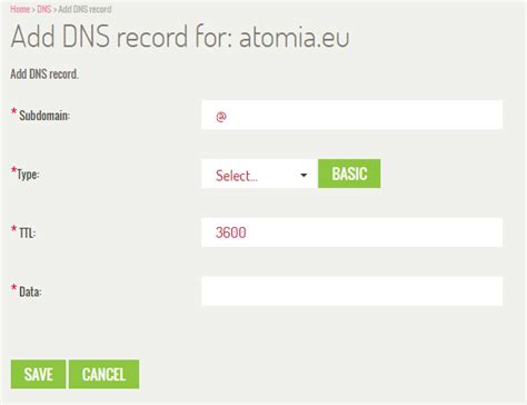 DNS Atomia Documentation