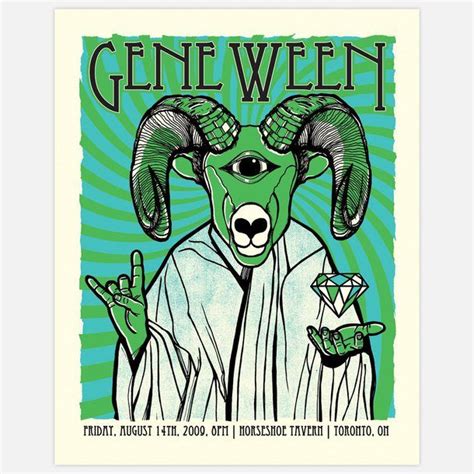 Gene Ween 2009 Ca Poster Art Poster Prints Band Posters
