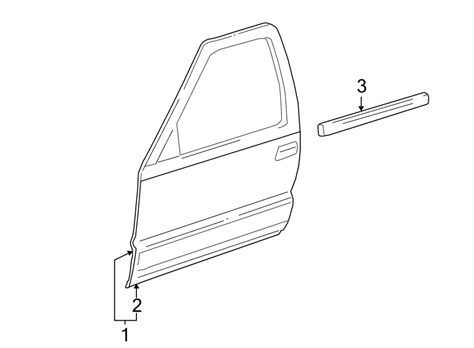 Gmc Envoy Xuv Door Outer Panel 15079577 Gm Parts Wholesale Canada