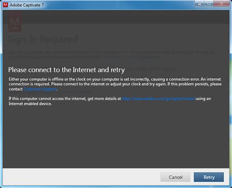 Activation Malfunction Clock Failure Adobe Product Community