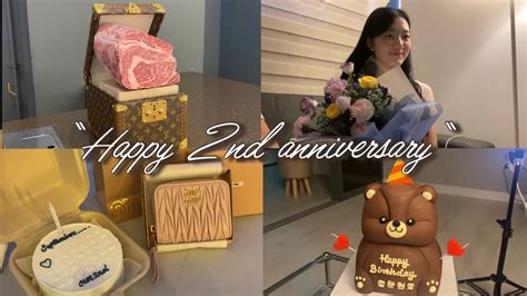 Vlog 기념일의 달 💘 2주년 남자친구 생일 이속우화 구우몽 미우미우 지갑 언박싱 애플워치 셀프네일💅🏻 Youtube