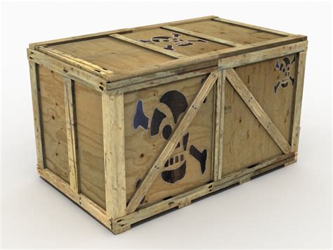 Crate Lowpoly 3d Model Easy To Customize And Multiple Formats