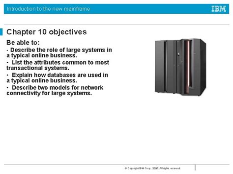 Introduction To The New Mainframe Chapter Overview