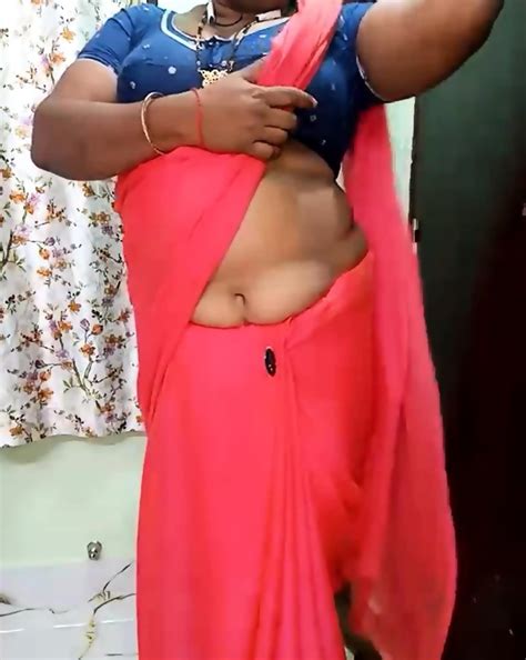 Indian Aunty Navel Show Telugu Nayana