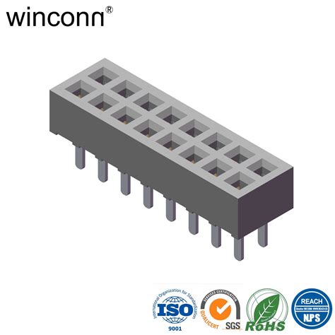Pcb Connector Straight Smt Right Angle Type 1 27 2 00 2 54mm Idc Female Header Connector Pcb