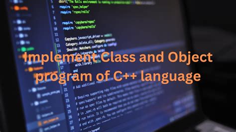 Implement Class And Object Program Of C Language Youtube