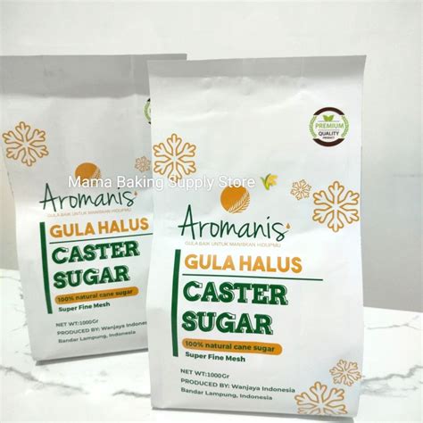 Jual AROMANIS Castor Sugar Gula Kastor Pasir Putih HALUS Caster Sugar 1