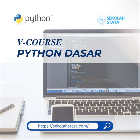 v course python dasar sekolah statistics data and technical analytics