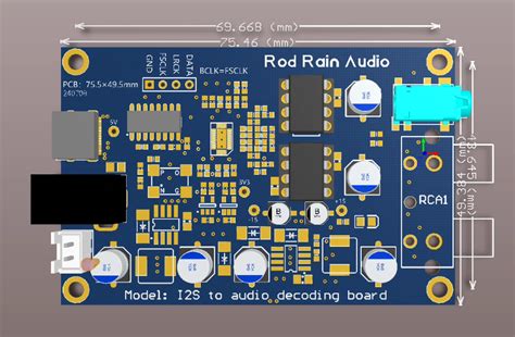 [ready Stock Supply] 1pcs Es9038 I2s Decoding Board Dac Bluetooth Device Player Fever Dsd512