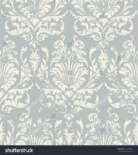 Vector Damask Seamless Pattern Background Classical Stock Vector