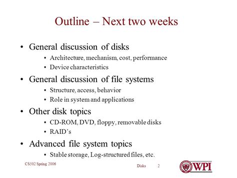 Disks 1 CS502 Spring 2006 Disks CS502 – Operating Systems Spring ppt download