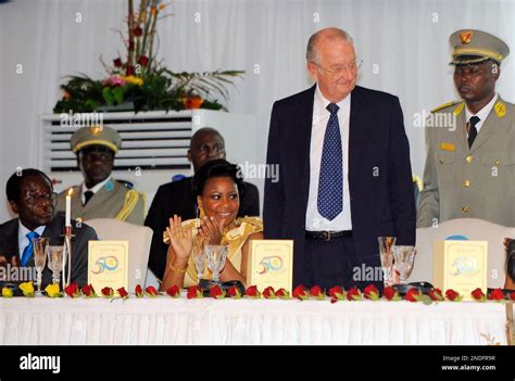 Belgiums King Albert Ii 2nd Right Arrives For A Gala Dinner