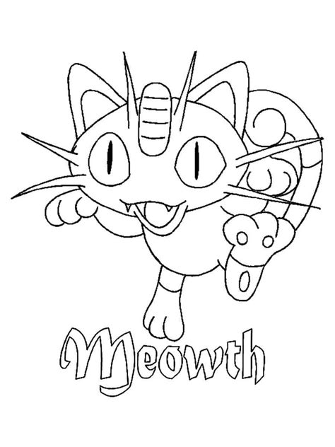 Free Pokemon Meowth Coloring Page Download Print Or Color Online For