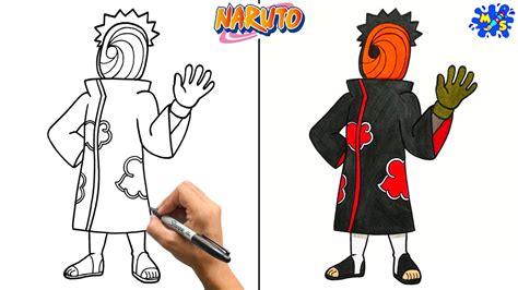 Obito Uchiha Drawing How To Draw Obito Uchiha Easy Naruto