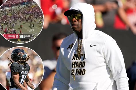 Deion Sanders Colorado Top Rival Nebraska As Fan Rush Field