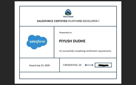 Piyush Dudhe On Linkedin Finally Salesforce Certified Platform