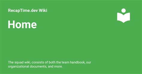 Home Recaptime Dev Wiki