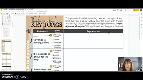 Hamlet Digital Workbook Part 2 Youtube