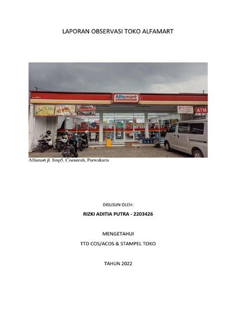 Observasi Toko Rizki Aditia Putra 2203426 Pdf