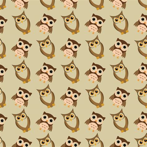 Little Owl Seamless Pattern Design 45901273 Vector Art At Vecteezy