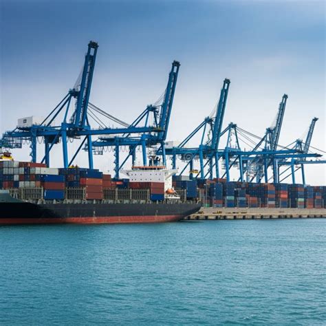 Aigenerated Cargo Mockups And Industrial Backgrounds For Logistics