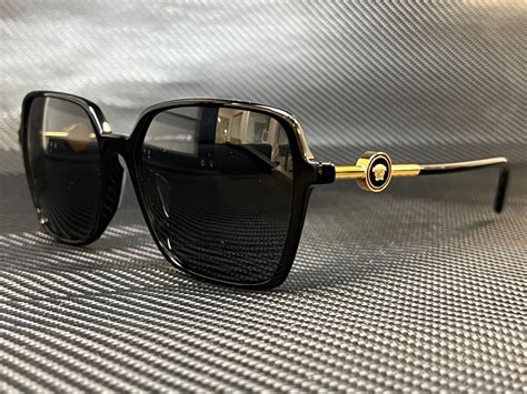 Versaceve4396gb12f87women27sblack2fgraysquaresunglasses For