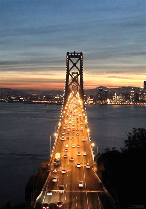 Golden Gate Glow San Francisco City Lights Animated  Abyss