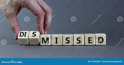 Missed Or Dismissed Symbol Businessman Turns Cubes And Changes The
