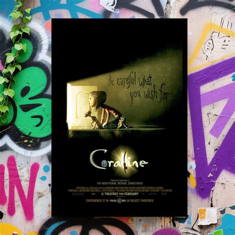 Coraline Movie Poster Wall Art Classic Movie Posters Film Fan