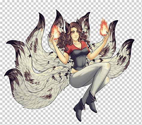 Legendaria Criatura Figurita De Dibujos Animados Sobrenatural Kitsune