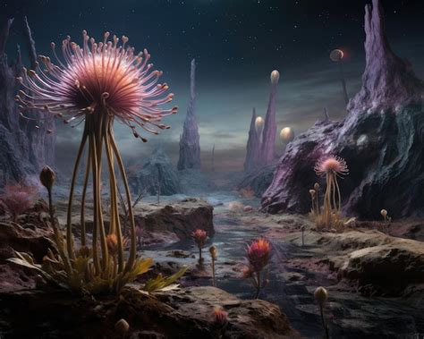 Premium Ai Image Scientists Discover A New Species On Another Planet