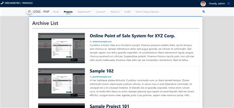 Online Thesis Archiving System In Php Mysql Campcodes