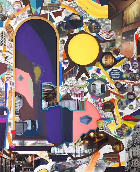 A Collage Of Different Colored Objects And Shapes