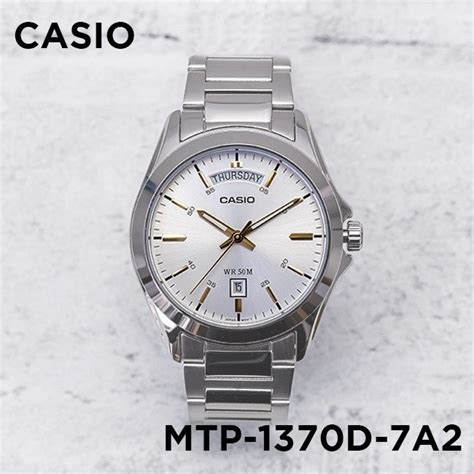 Casio Mtp 1370d 7a2 Standard Analog Stainless Steel Bracelet Mens Dress Watch Shopee Malaysia