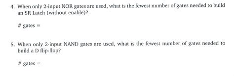 Solved When Only 2 Input Nor Gates Are Used What Is The