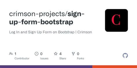 GitHub Crimson Projects Sign Up Form Bootstrap Log In And Sign Up Form On Bootstrap Crimson