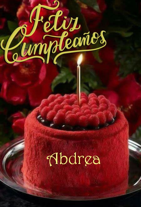Feliz Cumpleaños Abdrea Tarjetas De Felicitaciones E Imágenes Feliz