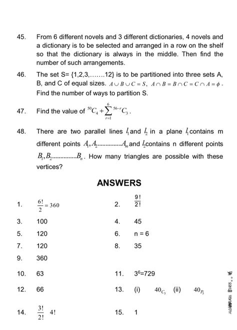 permutations and combinations class 11 notes pdf क्रमपरिवर्तन और