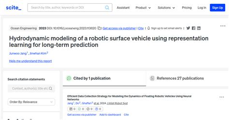 Hydrodynamic Modeling Of A Robotic Surface Vehicle Using Representation
