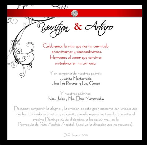 Invitaciones De Bodas Con Padrinos Invitaciones Texto El Bodablog De