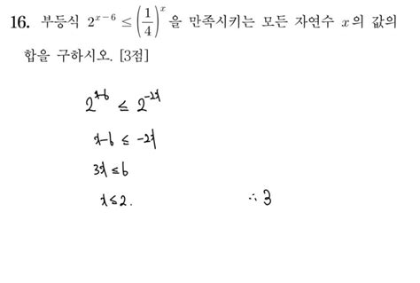 고36모 2023년 6월 모의고사 수학 등급컷 답지 손글씨 문제풀이 해설~22번 네이버 블로그